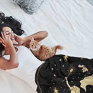 Henazin Pisces Gifts, Pisces Gifts for Women Men, Pisces Decor, Pisces Blanket, Pisces Zodiac Gift, Pisces Astronomy Gift, Pisces Birthday Gift for Women Men, Constellation Gift Blanket 50"X60"