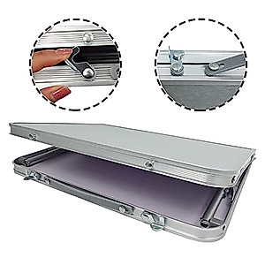 Sivya Foldable Laptop Table Lapdesk, Breakfast Bed Serving Tray, Portable Mini Picnic Desk(Silver)