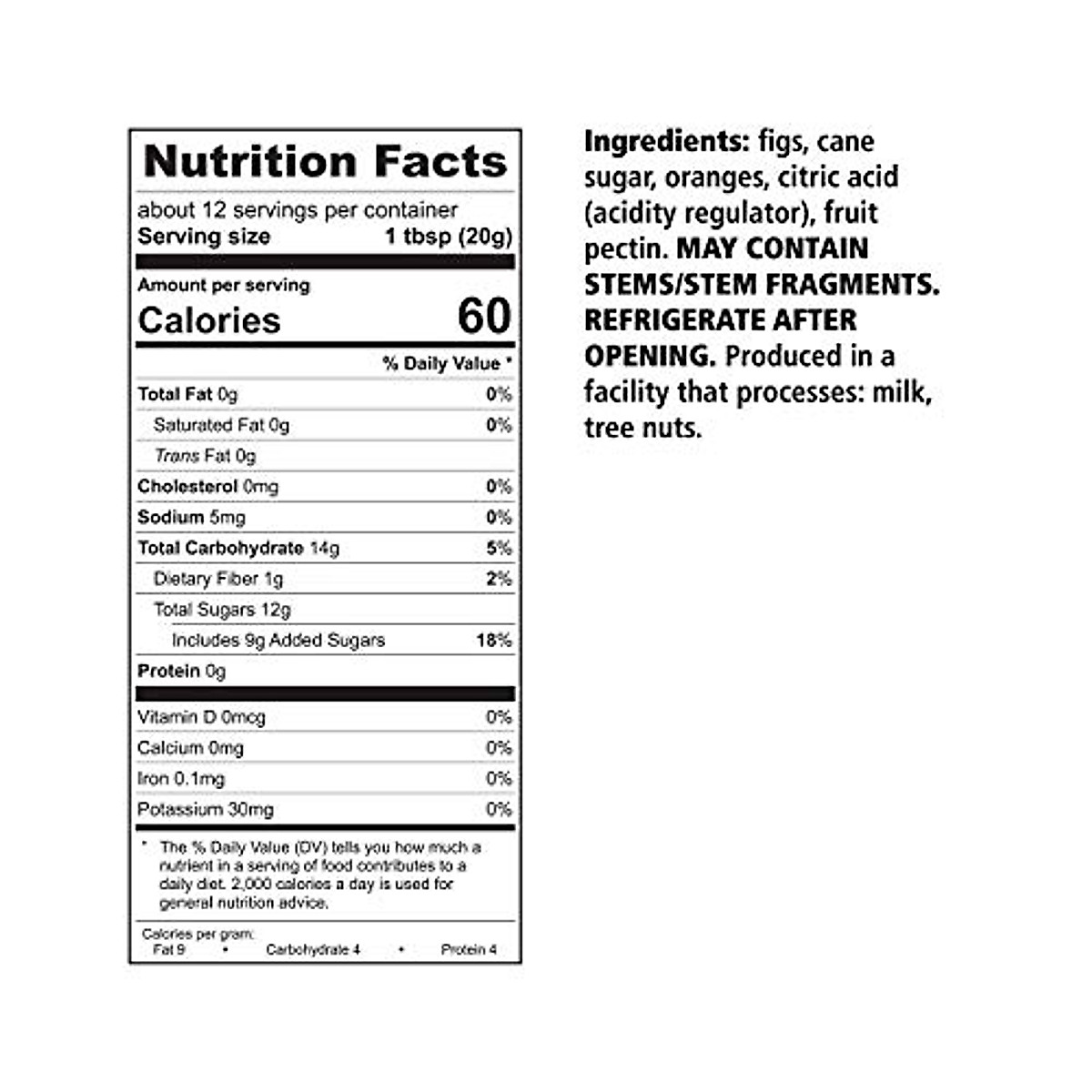 Divina Orange Fig Spread Jam, 9 Ounce