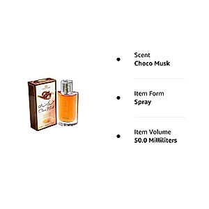 Choco Musk-Al-Rehab Eau De Spray Perfume 50ML, 1 Fl Oz (Pack of 1)