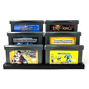 Stepped 6 Game Gameboy Cartridge Display