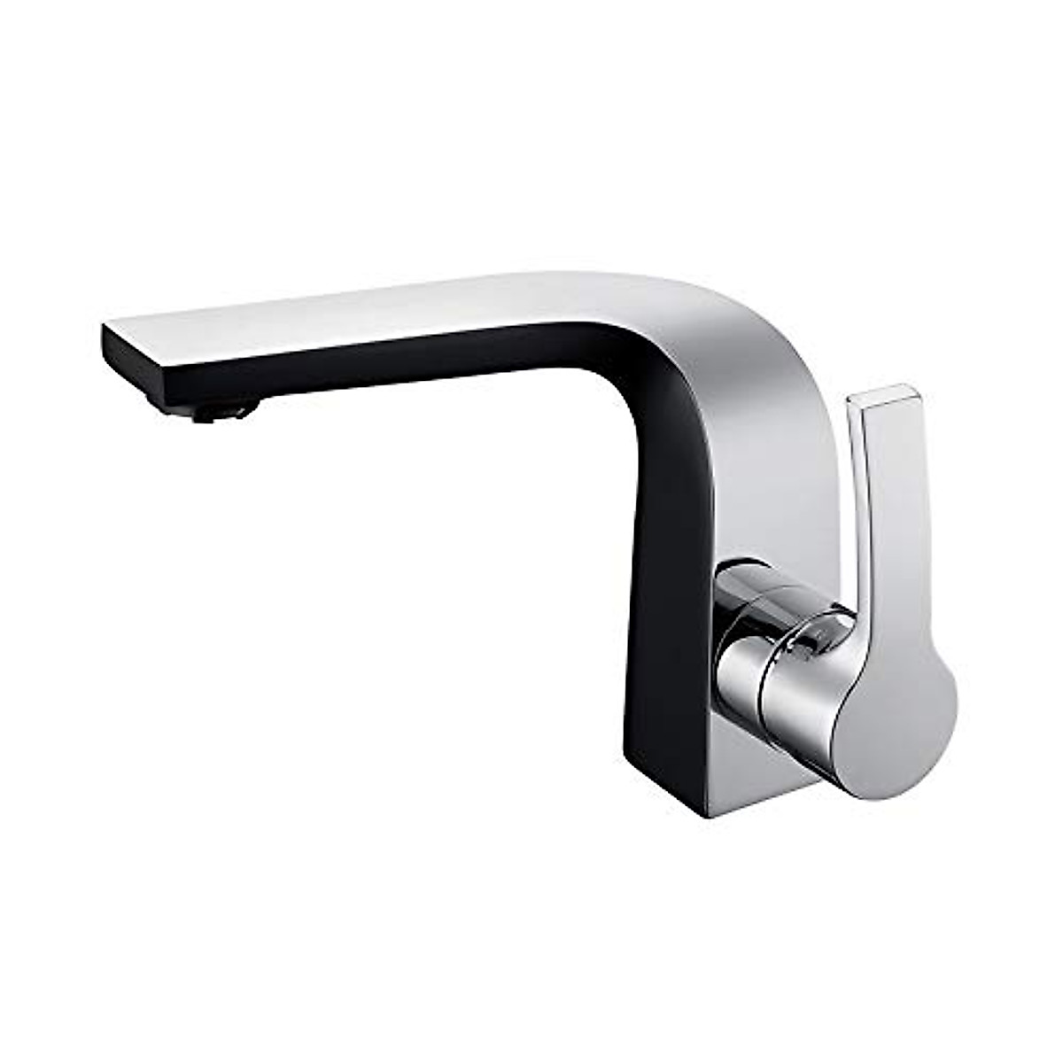 Dowell Single Hole Bathroom Faucet Lavatory Faucet Vanity Faucet,Chrome/Black 8001 019 10
