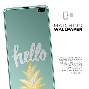 DesignSkinz Well Hello Pineapple Protective Vinyl Decal Wrap Skin Cover Compatible with The Samsung Galaxy S20 (Screen Trim & Back Glass Skin)