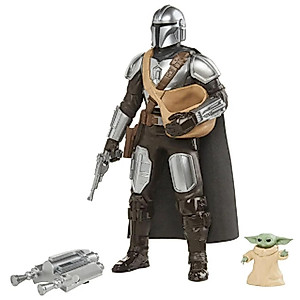 STAR WARS Galactic Action The Mandalorian & Grogu Interactive Electronic 12-Inch-Scale Action Figures, Toys for Kids Ages 4 and Up