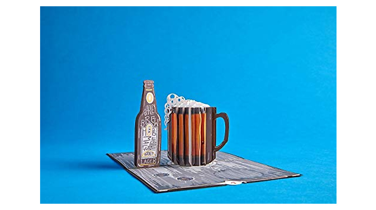 Lovepop Beer Pop Up Card - Unique 3D Greeting for Any Occasion