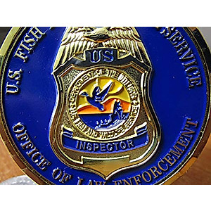 US Fish and Game Wildlife Service NC SC Ga Inspector Challenge Coin