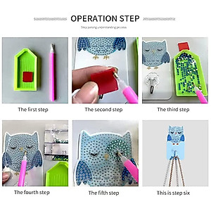 Wall Hooks for Hanging Heavy Duty 20lb Self Adhesive Hooks 6 Pack Creative Hooks Seamless Keys Bathroom Shower Outdoor Kitchen Door Home Improvement Sticky Hook (Animal)