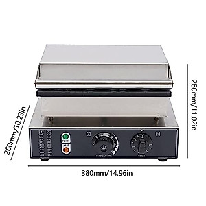 TFCFL Commercial Waffle Dog Maker Machine,Non-Stick Waffle Stick Maker,Electric Corn Dog Maker Stainless Steel Waffle Baker Machine 50-300 ℃ (1.6kW)