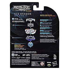 BEYBLADE Burst Pro Series Ace Dragon Spinning Top Starter Pack - Attack Type Battling Game Top with Launcher Toy