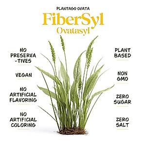 FiberSyl Ovatasyl Prebiotics for Cats Digestive Health - Cat Fiber Supplements for Constipation Relief & Support - Psyllium Husk Seed for Cat' Digestion Problems - Cat Stool Hardener - 60 Capsules