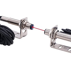 Taiss/1 Pair photoelectric Switch 0-20M Through-Beam Reflection Optical Photoelectric Beam Sensor NPN NO photoelectric Sensor Switch 6-36V Proximity Switch with Infrared Ray Beam E3F-20DNL-Z-12MM
