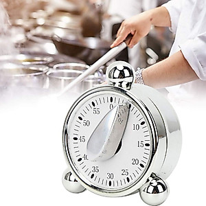 Restokki Mechanical Timer, 60 Minute Visual Countdown Timer, Time Management Tool for Kitchen Hairdressing Beauty Salon