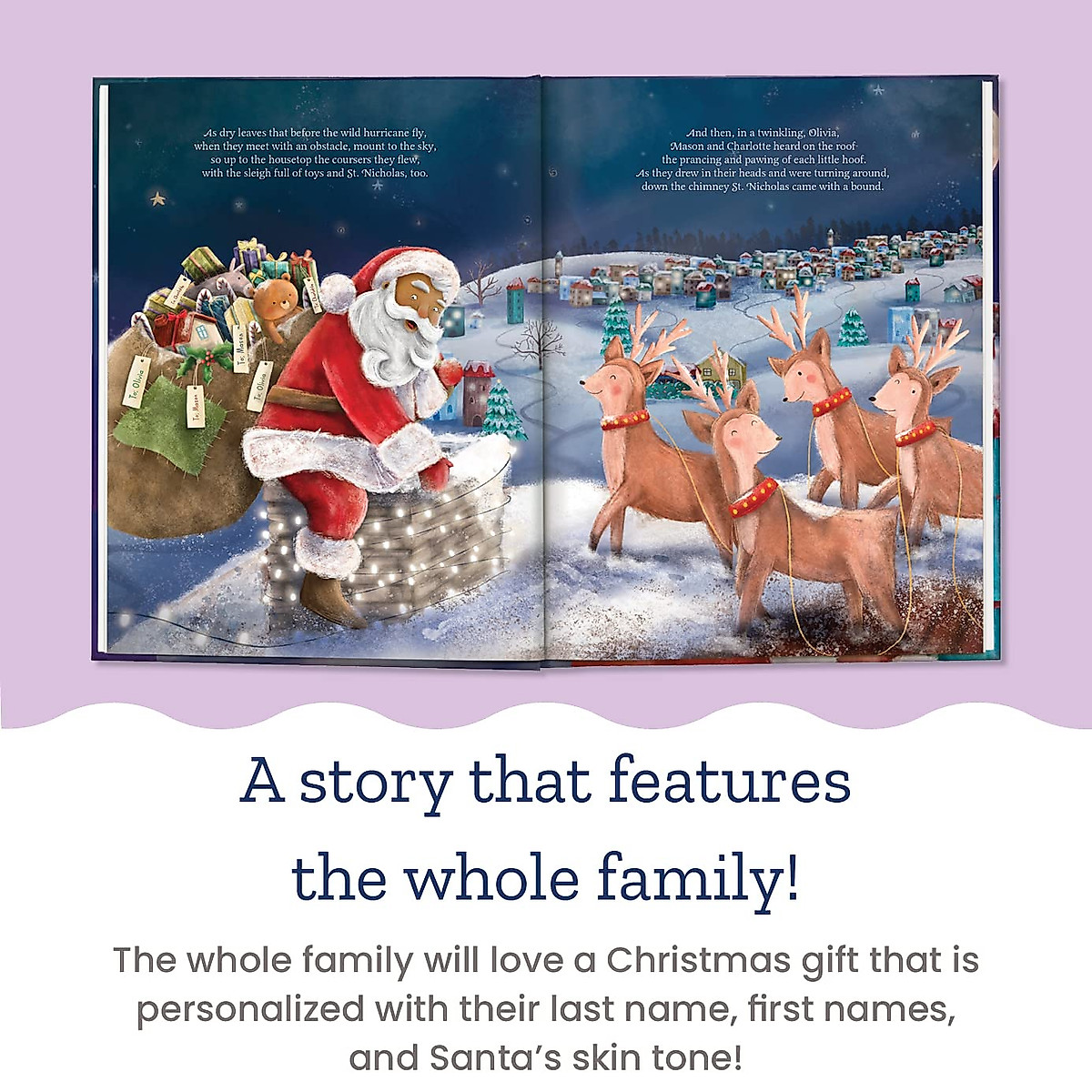 Our Family’s Night Before Christmas - Personalized Children's Story - I See Me! (Hardcover)