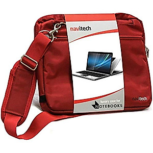 Navitech Red Premium Messenger/Carry Bag Compatible With Acer Aspire 5 AMD Ryzen