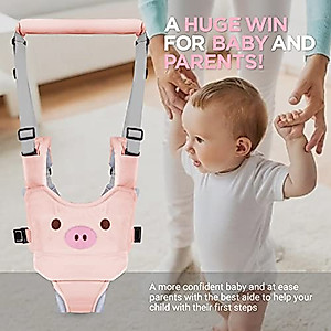 Watolt Baby Walking Harness - Handheld Kids Walker Helper - Toddler Infant Walker Harness Assistant Belt - Help Baby Walk - Child Learning Walk Support Assist Trainer Tool - for 7-24 Month Old