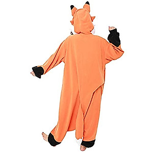 SAZAC Red Fox Kigurumi - Onesie Jumpsuit Halloween Costume