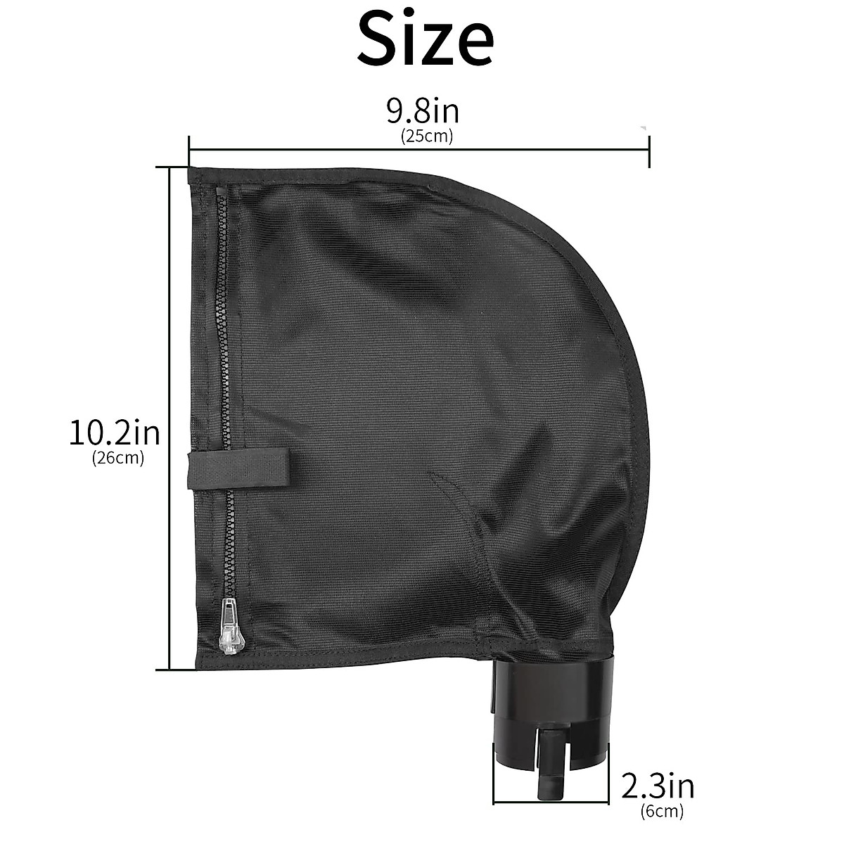 UCEDER Black Nylon Mesh Pool Cleaner Bags,All Purpose Filter Bag with Zipper Replacement for Polaris 360 and 380 Pool Cleaner (2)