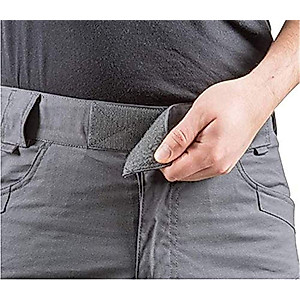 LELEBEAR 2021 Upgraded Tactical Waterproof Pants, Mens Waterproof Hiking Tactical Trousers for Combat Outdoor Hiking (Gray Shorts, Small)