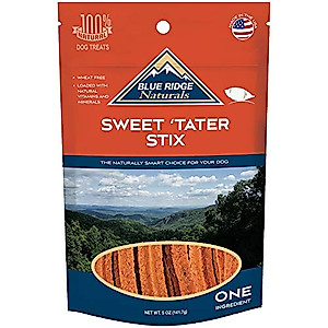 Blue Ridge Naturals Sweet Potato Stix Dog Treats, 5 oz.