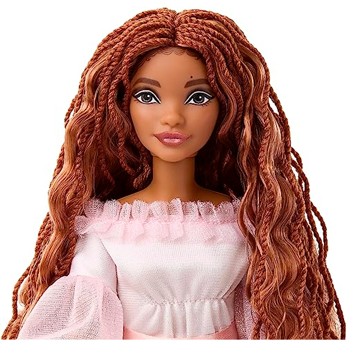 Disney The Little Mermaid, Celebration Ariel Doll with Red Hair and Pink Dress, Toys Inspired by The Movie