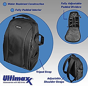 Sony Alpha a6400 Mirrorless Digital Camera (Body Only) with Deluxe Accessory Bundle: SanDisk 64GB Ultra SDXC, Lightweight 50” Tripod, 2X Extended Life Replacement Batteries & Much More