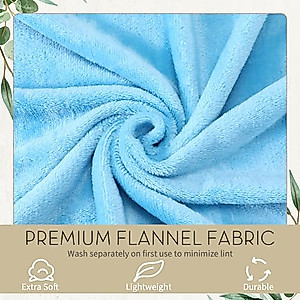 SmoothNovelty 6 Pcs Fleece Blankets for Girls Sleepover Party Soft Fuzzy Throw Blanket Warm Flannel Blanket for Teenager Spa Party Movie Graduation (Multicolor,40 x 60 Inch)