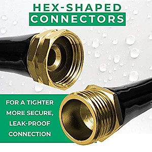 SteelFlex Leader Hose for Garden Hose Reel - 3/4” Braided Stainless Steel Outdoor Short Water Hose - Flexible, No Kinks, Tangles - Withstands Extreme Pressure, Weather, Temperature - 5 Foot Length