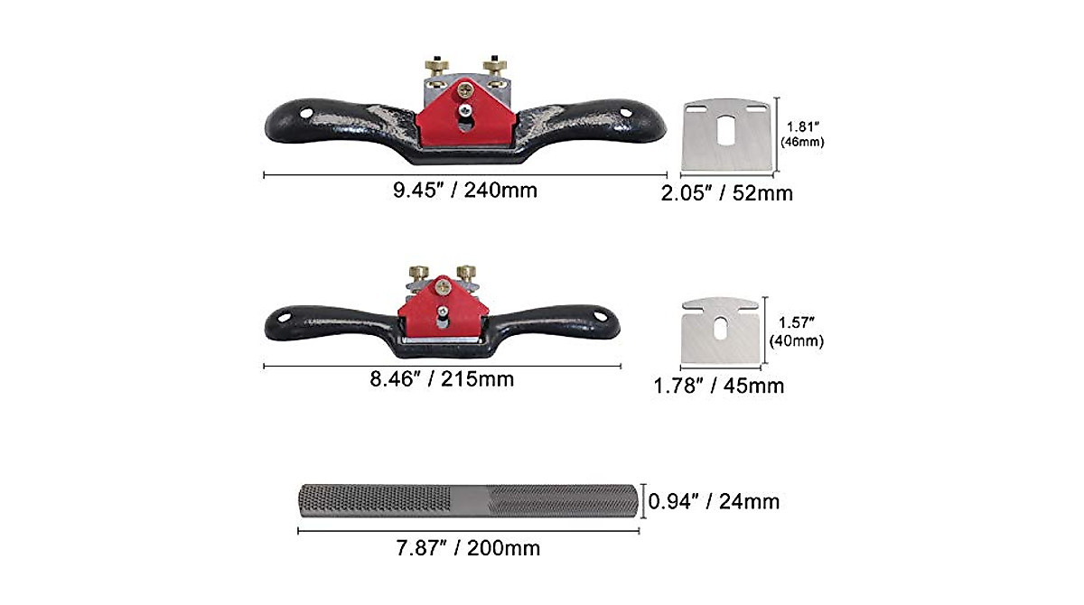 KOOTANS Adjustable Spokeshave Set for Woodworking