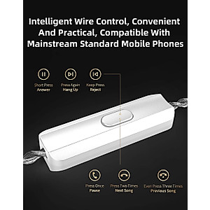 CCA C10PRO in-Ear Monitors, 4BA+1DD Hybrid HiFi Stereo Sport IEM Wired Earphones/Earbuds/Headphones with Detachable Cable 2Pin for Musician Audiophile (Black Without Mic)