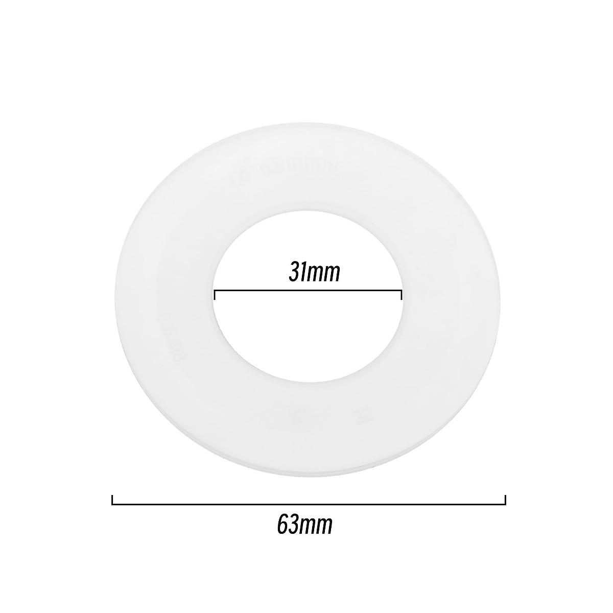 Create idea 5Pcs Toilet Flush Valve Seal Ring Replacement 816.418.00.1 Compatible with Geberit Flush Valves Flush Valve Base Sealing Washer Silicone