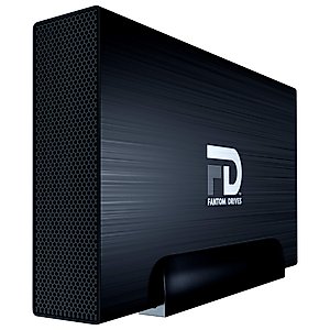 Fantom Drives FD 4TB External Hard Drive - USB 3.2 Gen 1-5Gbps & eSATA - GForce 3 Aluminum - Black - Compatible with Mac/Windows/PS4/Xbox (GF3B4000EU)