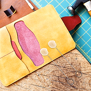 MAGICLULU 10pcs Wool Daubers Ball Brush Leather Dye Leather Tool Leather Crafting Tools for Leather Dyes for DIY Crafts Projects