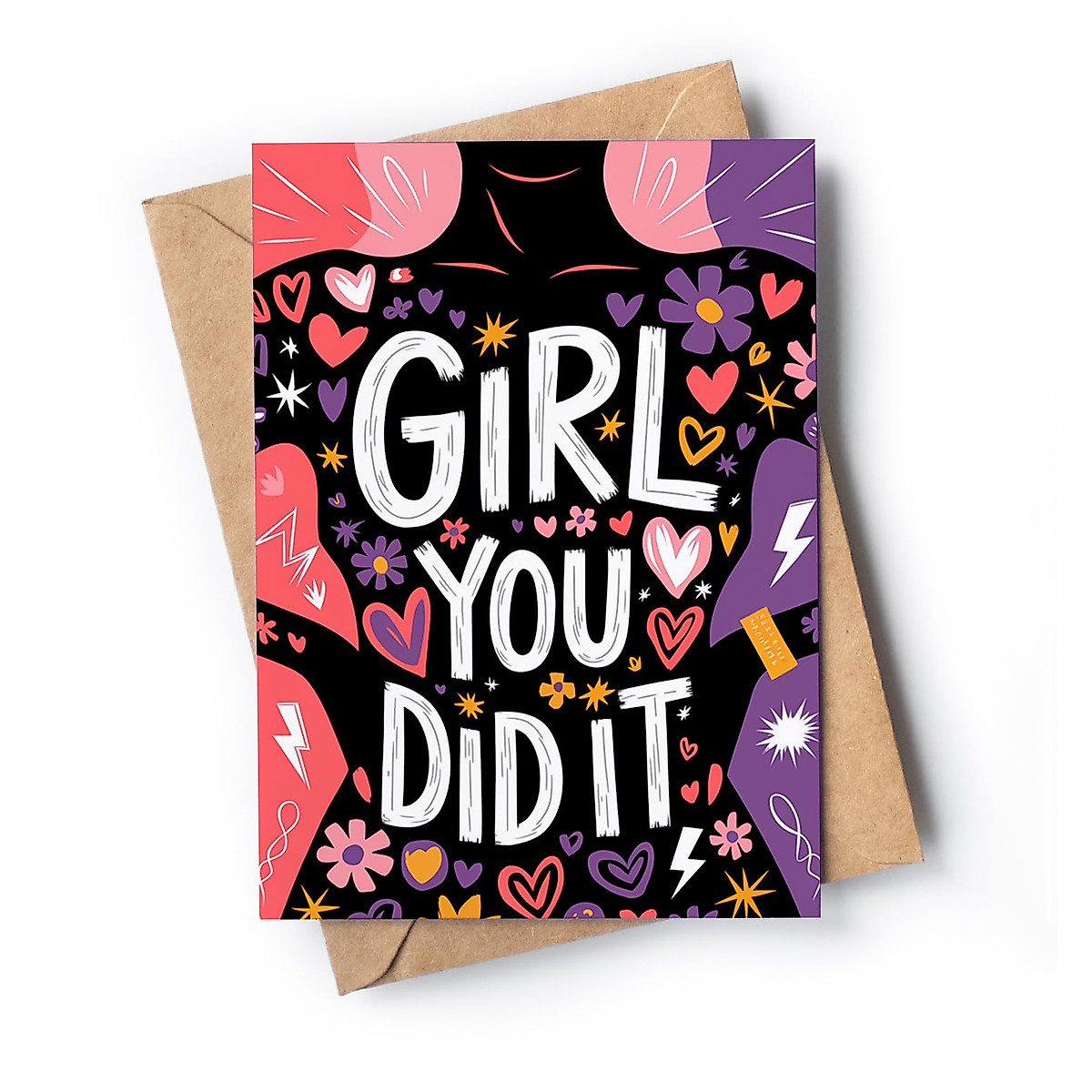 Congratulations Card for Women - Proud of You Card for Her - Graduation Card for Her 2024 - Encouragement Card - Promotion Card for Girls - Well Done Cards - Girl Greeting Card