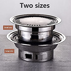 FOUNCY Barbecue Grill, Thick Outdoor BBQ Grill, Lightweight Portable Charcoal Grill, Strong Toughness Tailgating Grill, Compact Grill for School, Barbecue, Picnic, Wedding, Camping