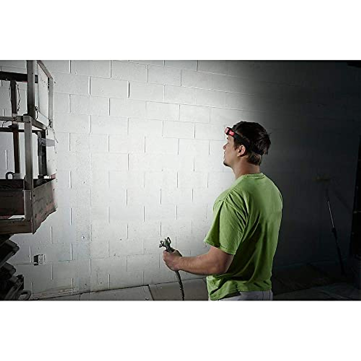 Milwaukee 2104 Spot Flood 450 Lumens Adjustable Hard Hat Headlamp Light