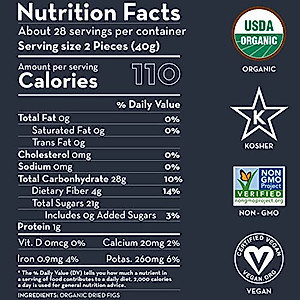 Organic Dried Smyrna Figs 40oz Bulk Bag | Tender & Juicy - NO Added Sugars, Sulfurs or Preservatives | ALLERGEN-FRIENDLY, VEGAN, KOSHER & HALAL