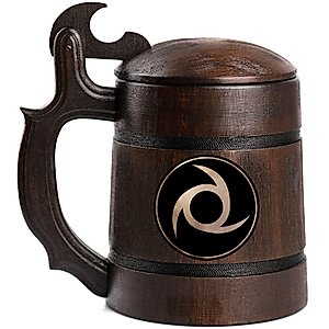 Ninja Beer Mug, FF Beer Stein, Custom Video Gamer Beer Stein, Geek Gift, Personalized Beer Tankard, Gift for Men, Gift for Him
