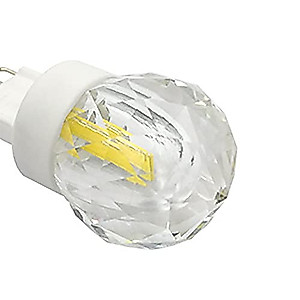 G9 2W LED Bulb Mini Globe Crystal Light (20W Equivalent) Glass Cob Decorative Light Bulb G9 Bi Pin Ceramics Base for Home Lighting Ceiling Light Dimmable 360 Angle Beam Cool White AC110V 6 Pack