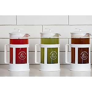 Happy Bum Coffee Plunger | 1 Liter(33.8oz) Glass French Press Stainless Steel Strainer | Easy to Use & Clean French Coffee Press Glass for Brewing and Storing Coffee Enema