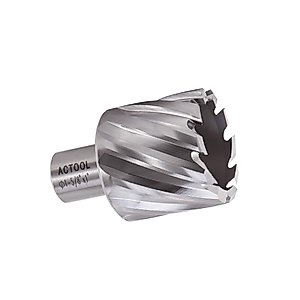 ACTOOL 1-5/8" Diameter × 1" Depth of Cut HSS ANNULAR Cutter with 3/4'' Weldon Shank