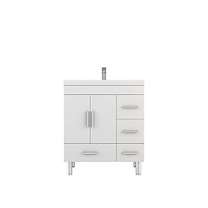Alya Bath Ripley Bathroom Vanity, 30", White
