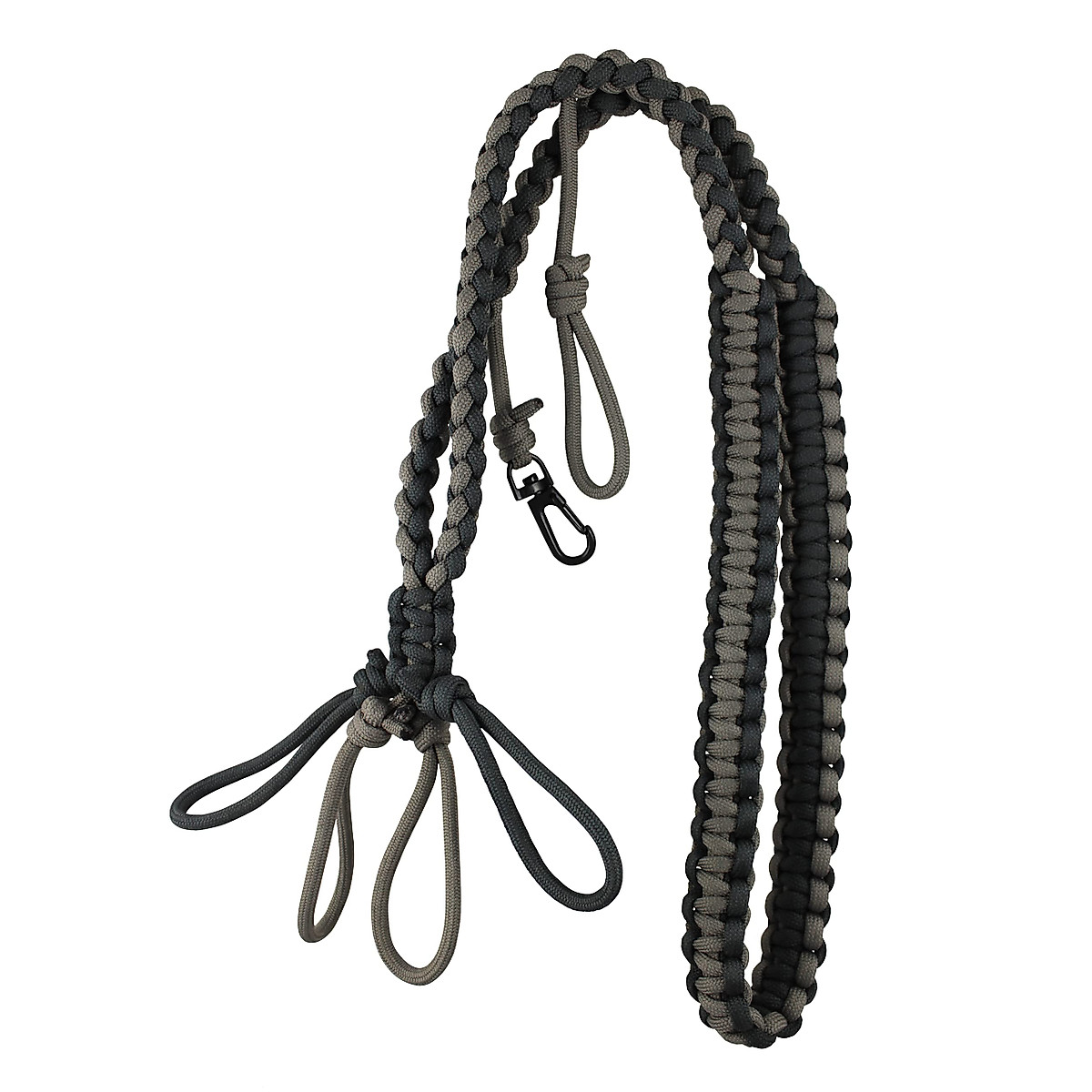 Cupped Waterfowl Braided DIY Call Lanyard for Duck Calls, Durable Parachute Cord Adjustable Hunting Call Lanyard, Green/Khaki