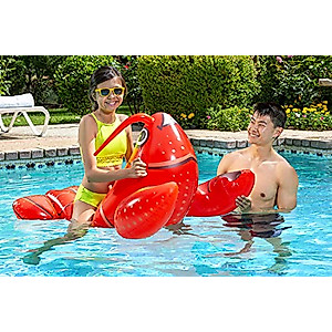 Poolmaster Swimming Pool Float Lobster Rider Red