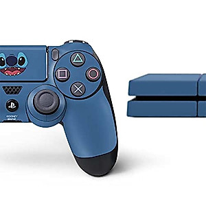 Skinit Decal Gaming Skin Compatible with PS4 Console and Controller Bundle - Officially Licensed Disney Lilo and Stitch Close Design