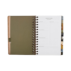 Fringe Studio 17 Month Planner (Aug 2023- Dec. 2024), BUMBLE BEE", Paper Cover, 5.75" x 8.25", Includes Stickers & Interior Pocket, 236 pages, Juliana Tipton Collection (113109)