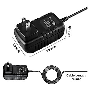 Onerbl AC Adapter Replacement for Shark Euro-Pro Techworld Charger AD-0920-UL sharkvac 7.2V DC XBP615 Battery Cordless Sweeper Vacuum UV615 UV615H UV615K UV 615 UV627 EU-36500 9V - 12V Power Supply