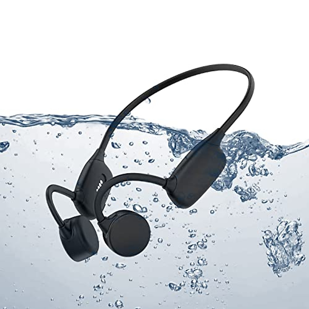 ESSONIO Swimming Headphones Bone Conduction Headphones Bluetooth Headphone for Swiming IPX8 Waterproof Headphones, Built-in 32g Memory