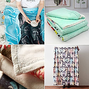 Mom Dad Custom Throws Blanket Personalized with Photos on it, Customized Blankets with Pet Picture，Personalized Gifts for Lover and Friends on Christmas Fathers Mothers Day Easter Birthday|8 Photos