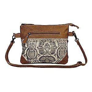 Myra Bag Nifty Small & Cross Body Bag Upcycled Canvas & Leather S-2600