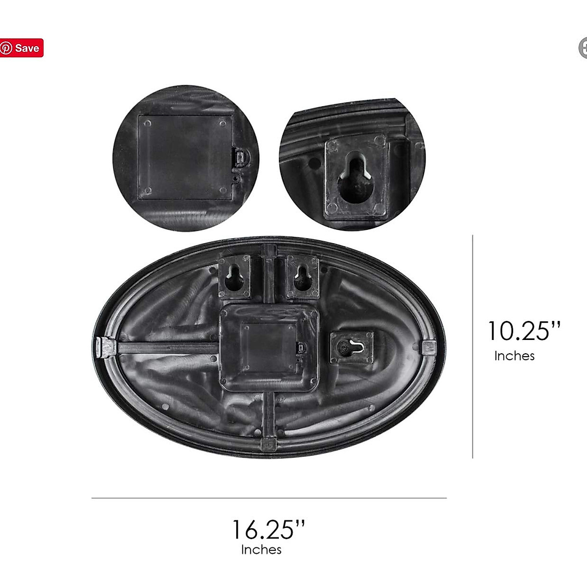 Parts & Accessories LED Light Rope Sign, Electric Red LED Light Rope with Neon Effect Outlines Sign, 16” Oval Shaped, Officially Licensed, Plug-in or Battery Powered Wall Decor